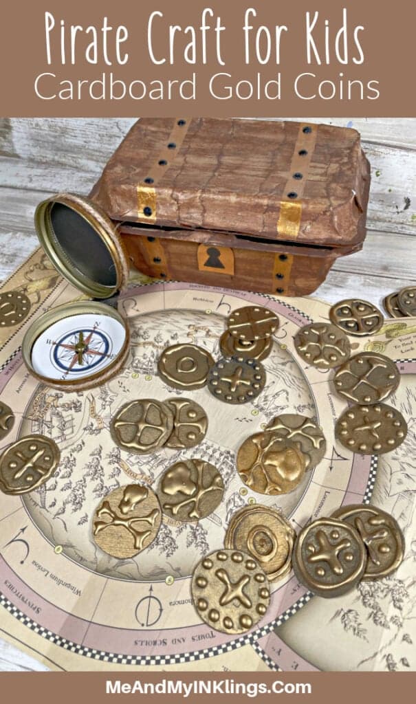Recycled Craft Pirate Gold Coins - Laura Kelly's Inklings