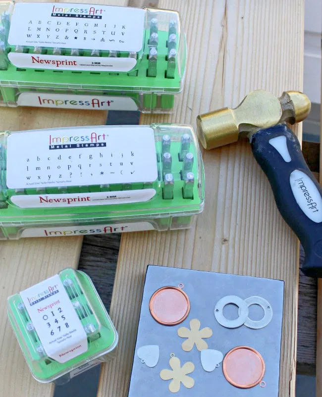 Hand Stamped Jewelry for Girl Scout Jewelry Making - Laura Kelly's Inklings