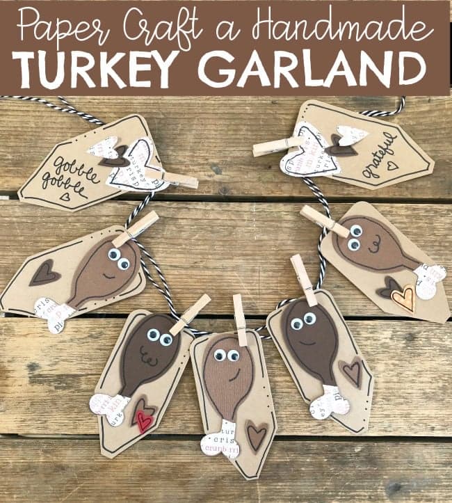Darling Thanksgiving Paper Craft Garland - Laura Kelly's Inklings