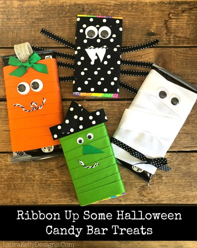 Ribbon Up Some Full Sized Halloween Candy Treats - Laura Kelly's Inklings