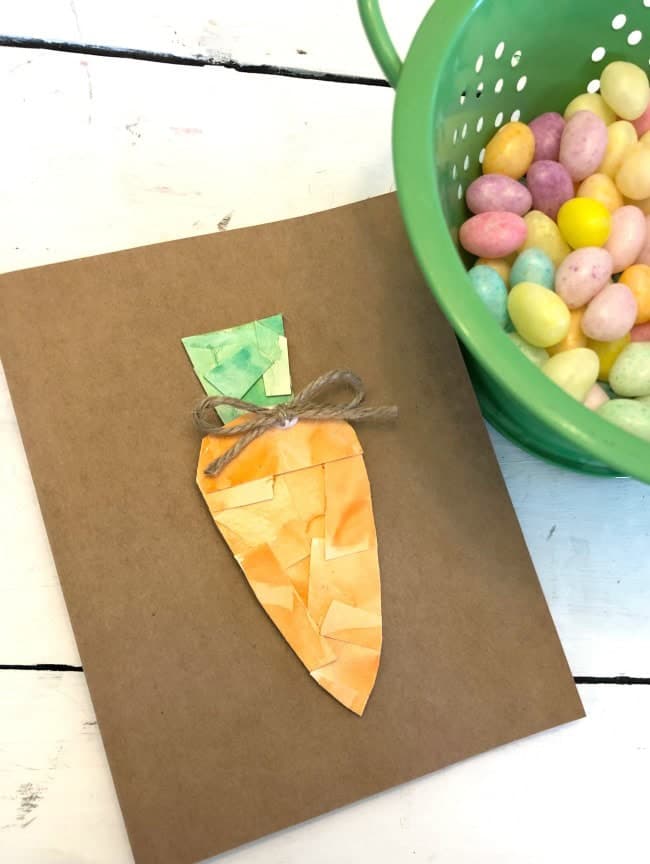 Watercolor Collage Carrot Decor - Laura Kelly's Inklings