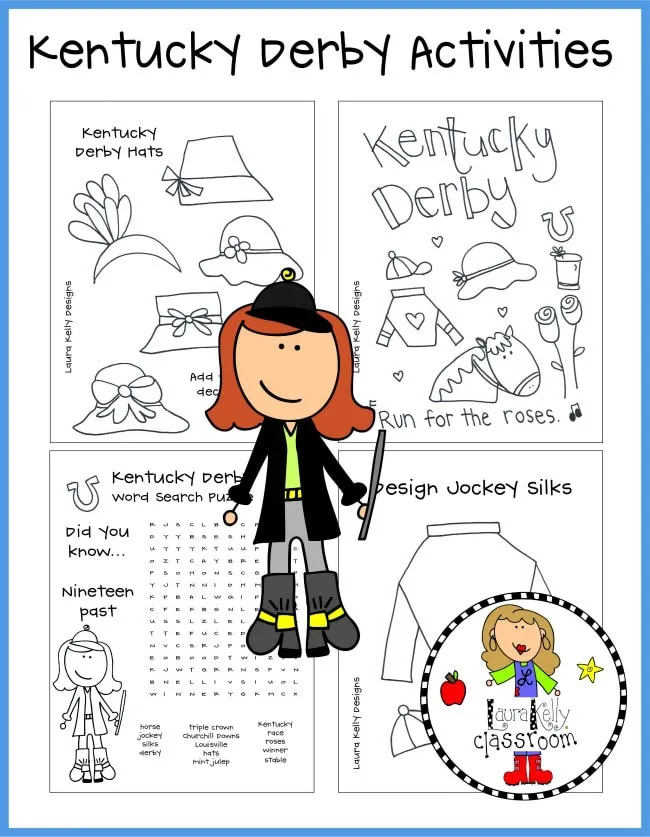 Fun Kentucky Derby Kid Activities and Printables - Laura Kelly's Inklings