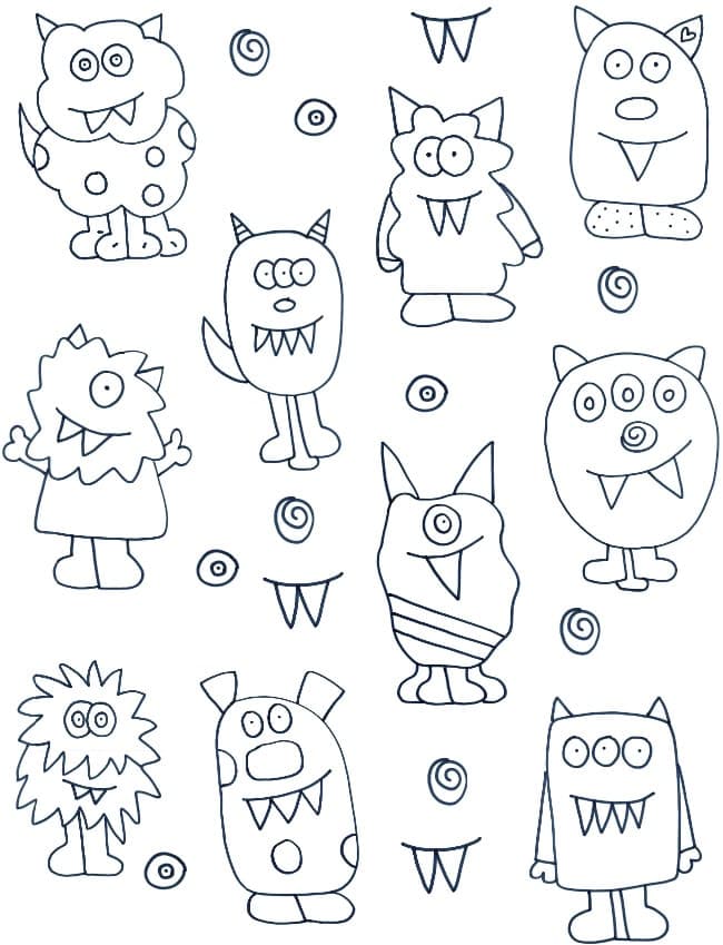 Monster Printables and Dollar Store Crafts for Kids - Laura Kelly's ...