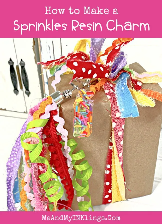 How to Make the Easiest Resin Charm With Sprinkles - Laura Kelly's Inklings