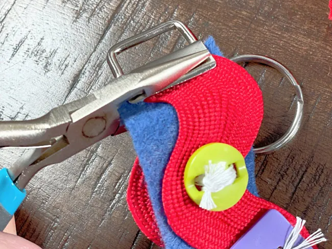 DIY Keychain With Button and Trim - Laura Kelly's Inklings