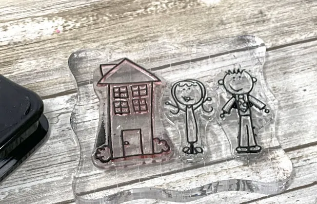 Stamped Family Art with Clear Stamps - Laura Kelly's Inklings