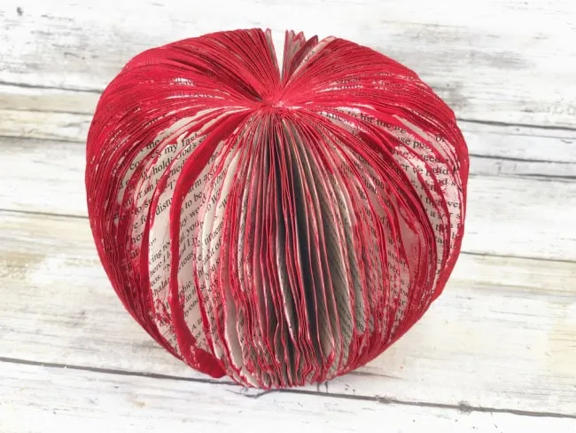 Recycled Book Apple Decor - Laura Kelly's Inklings