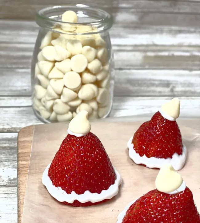 Recipe for Strawberry Santa Claus Snacks - Laura Kelly's Inklings