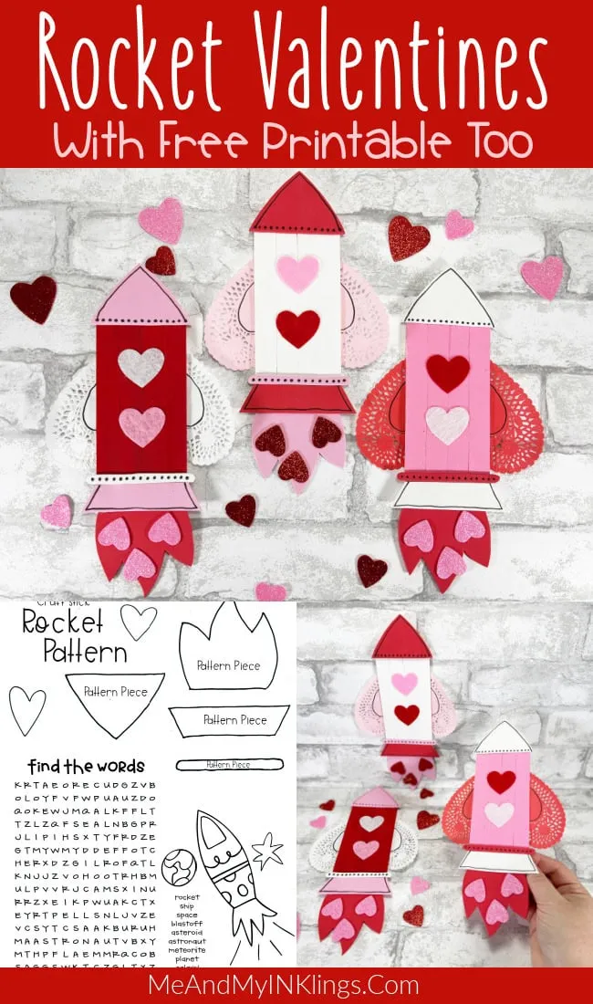 Rocket Ship Valentine Craft - Laura Kelly's Inklings