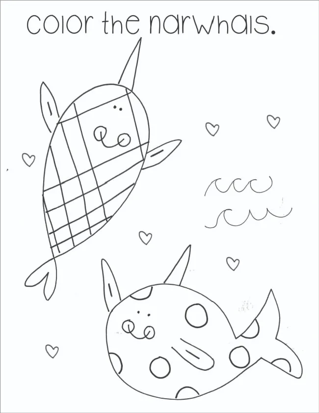 Free Narwhal Printable Activities - Laura Kelly's Inklings