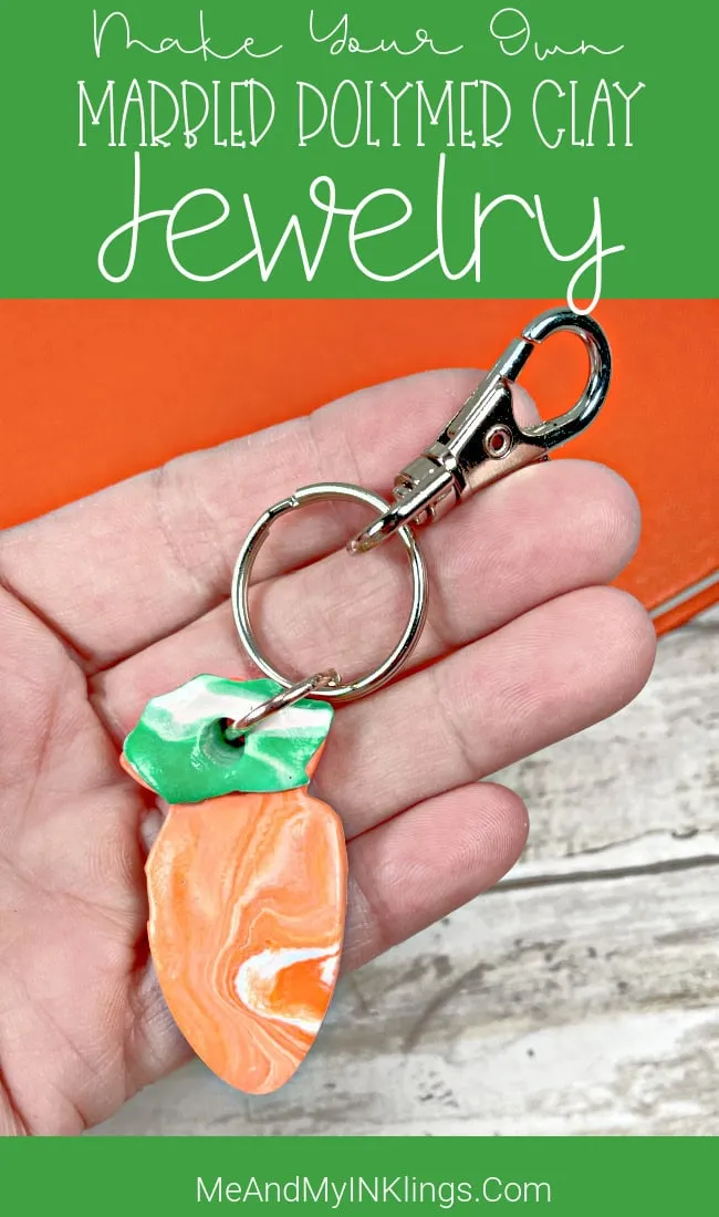 DIY Clay Carrot Keyring - Laura Kelly's Inklings