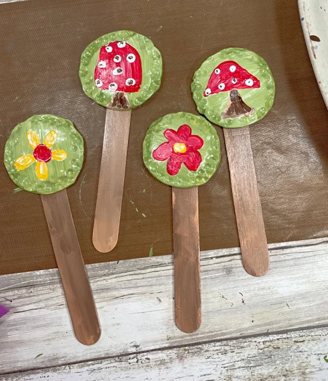 DIY Clay Garden Stakes - Laura Kelly's Inklings