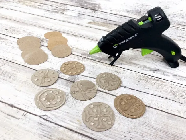 Recycled Craft Pirate Gold Coins - Laura Kelly's Inklings