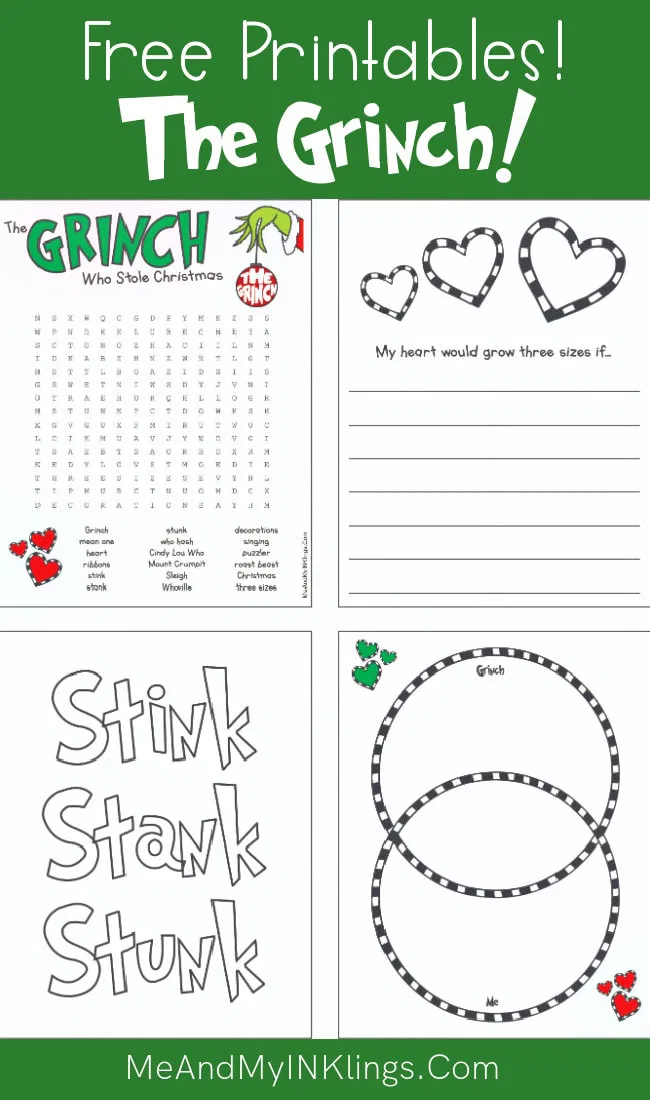 Grinch Word Search Puzzle Free Printable - Laura Kelly's Inklings