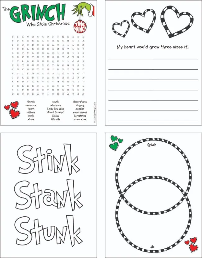 Grinch Word Search Puzzle Free Printable - Laura Kelly's Inklings