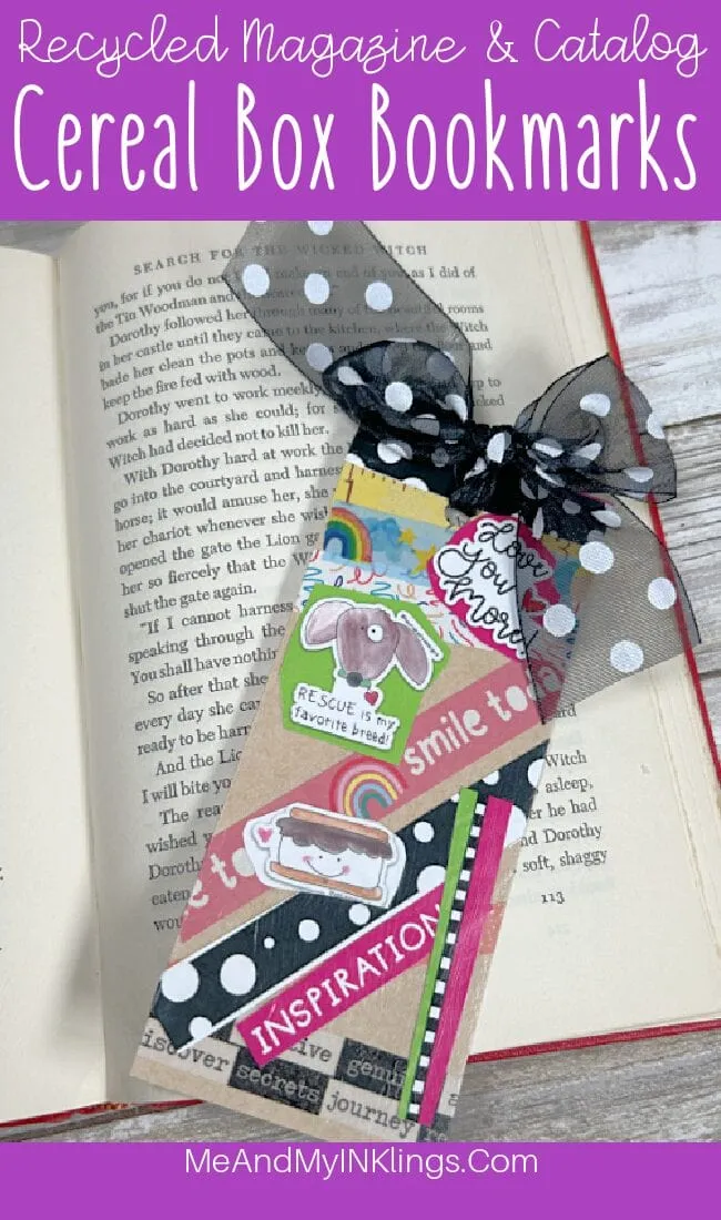 Recycled Cardboard Bookmarks Collage Art - Laura Kelly's Inklings