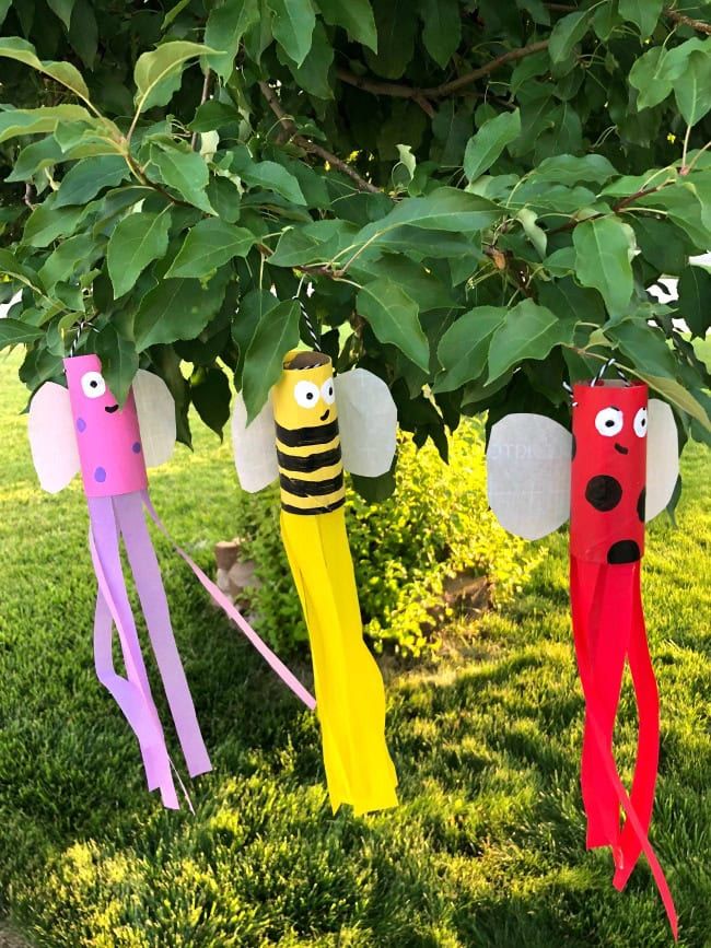 Create DIY Windsocks using Recycled Cans and Containers