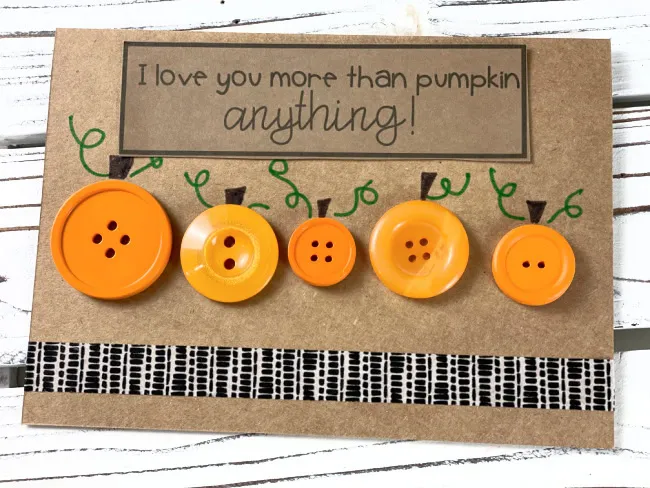 Halloween Card Making with Button Pumpkins - Laura Kelly's Inklings