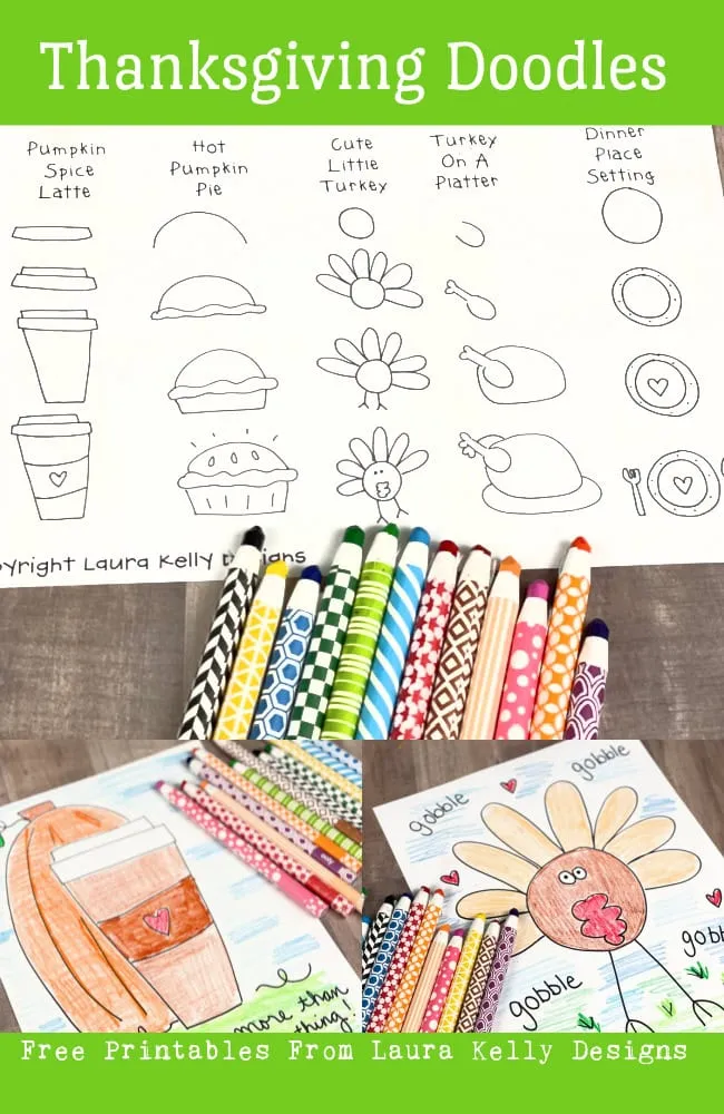 5 Best Thanksgiving Doodle Ideas - Laura Kelly's Inklings