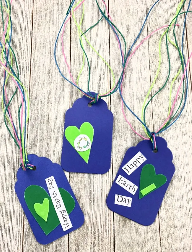 Darling Tags for Earth Day Craft - Laura Kelly's Inklings