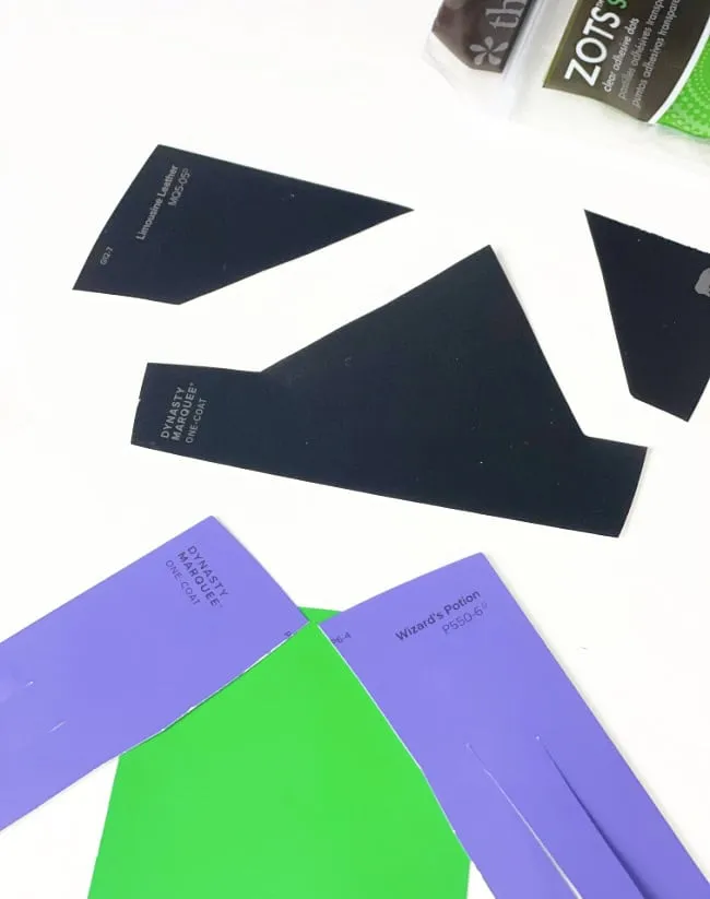 Paint Chip Witch Craft for Halloween and Printable - Laura Kelly's Inklings