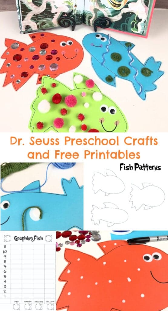 Dr. Seuss Preschool Craft and Free Printables - Laura Kelly's Inklings