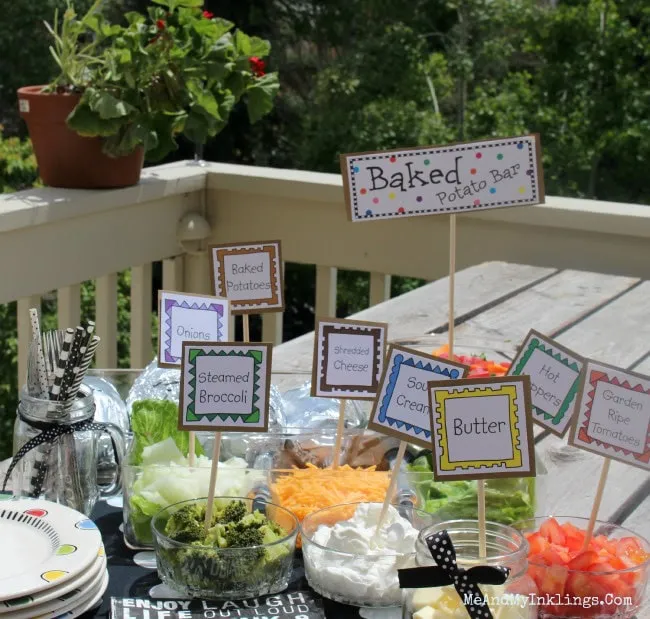 Our Farmers' Market Baked Potato Bar - Laura Kelly's Inklings