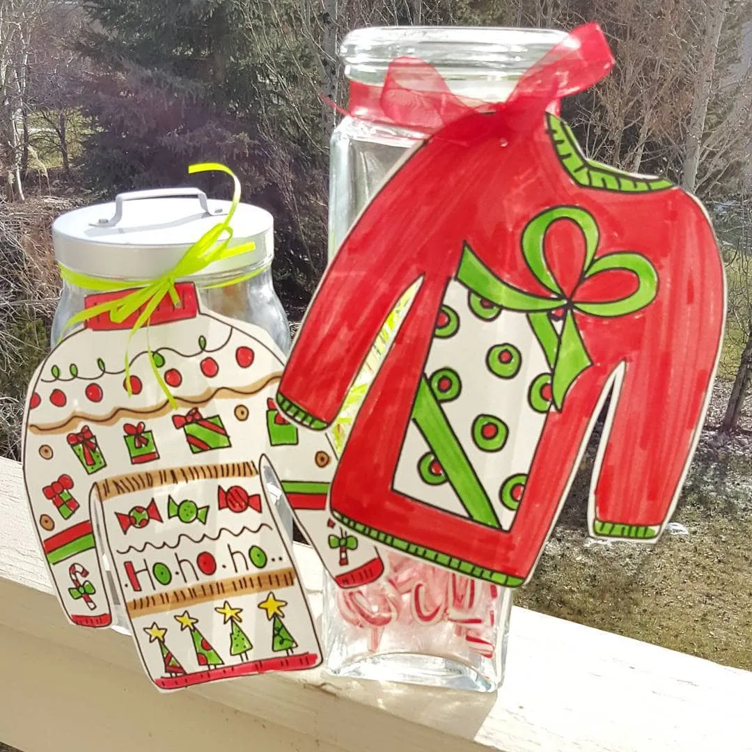 Printable Ugly Sweater Coloring Page - Laura Kelly's Inklings