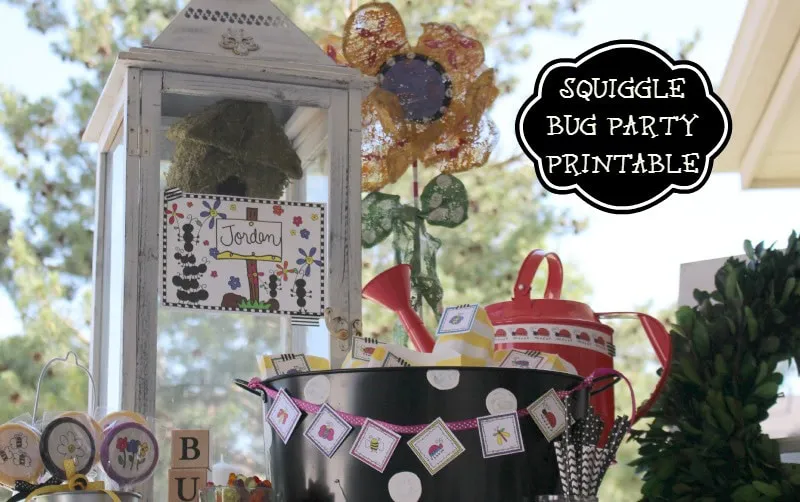 Squiggle Bug Party with a Printable - Laura Kelly's Inklings