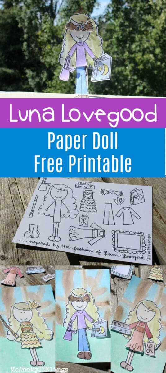 Luna Lovegood Paper Doll Free Printable - Laura Kelly's Inklings