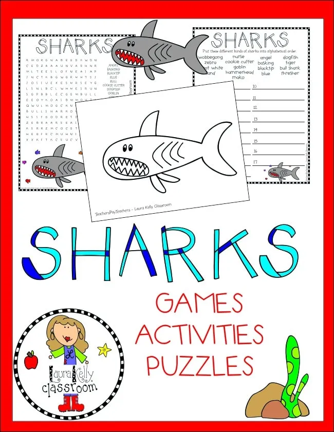 Shark Week Activities for Learning - Laura Kelly's Inklings