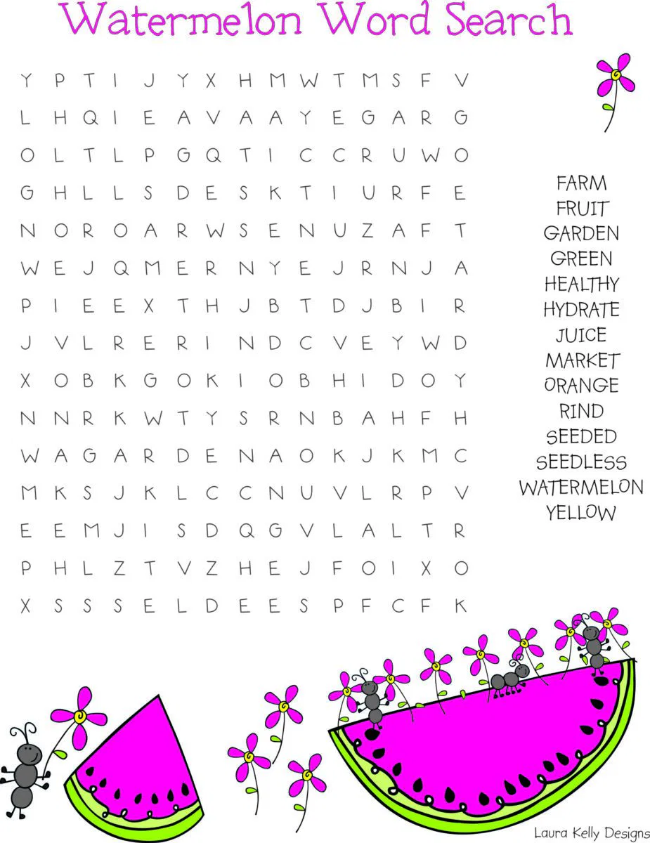 Wacky About Watermelons - Laura Kelly's Inklings