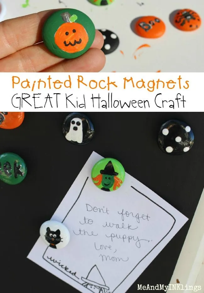 Spooky Painted Magnets with a Halloween Memo Printable - Laura Kelly's ...