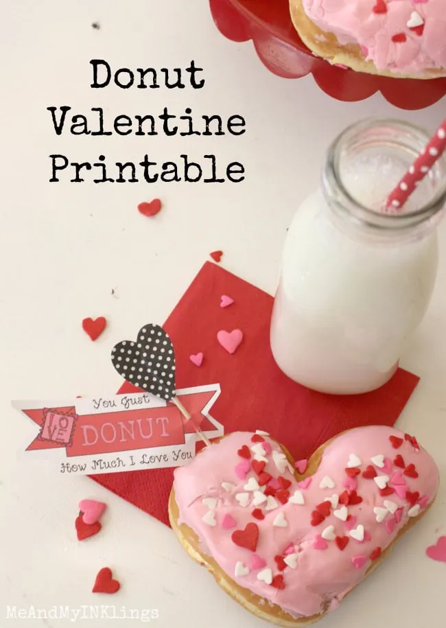 Free Donut Valentine Printable - Laura Kelly's Inklings