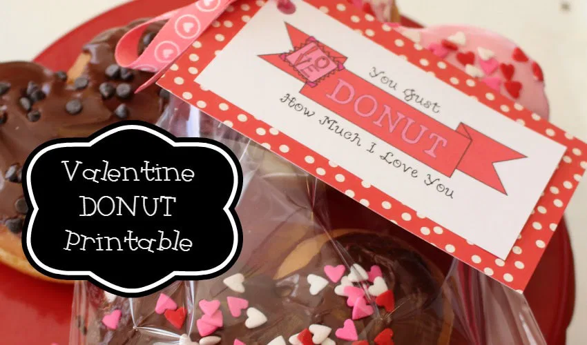 Free Donut Valentine Printable - Laura Kelly's Inklings