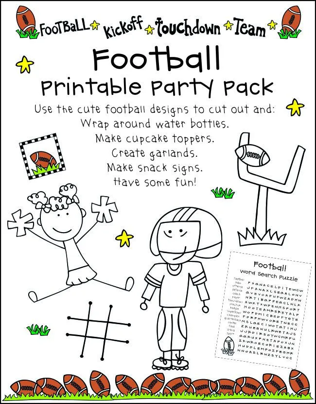 Super Bowl Party for Kids - Laura Kelly's Inklings