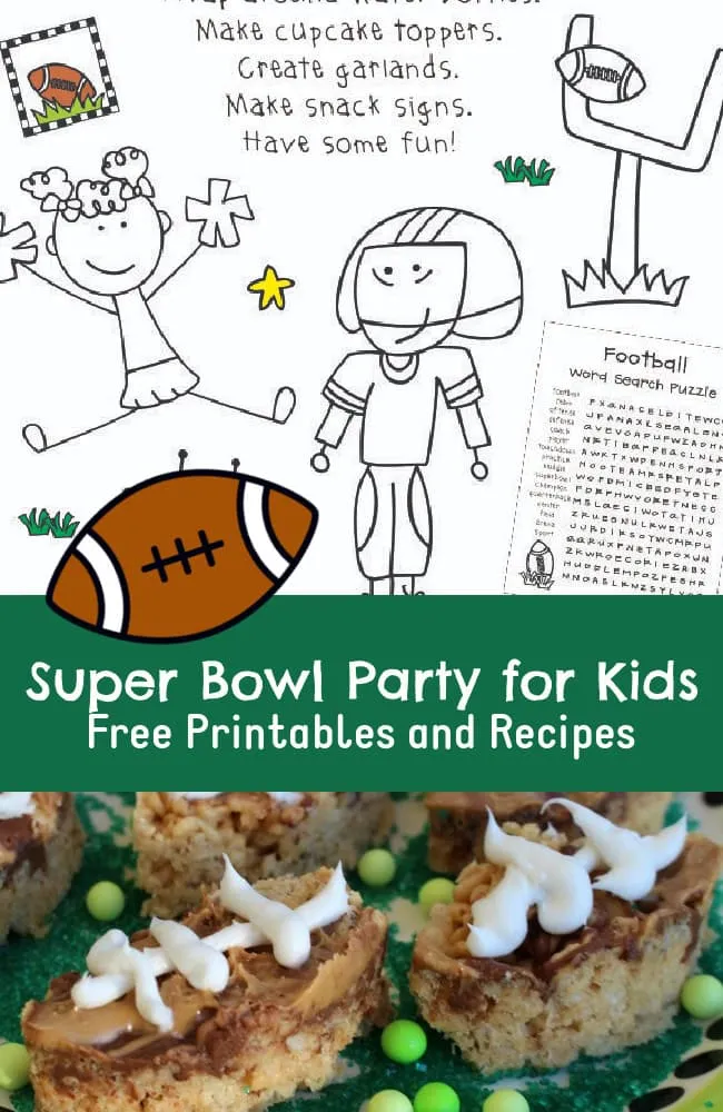 Super Bowl Party for Kids - Laura Kelly's Inklings