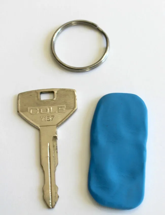DIY Father's Day Clay Key Ring - Laura Kelly's Inklings