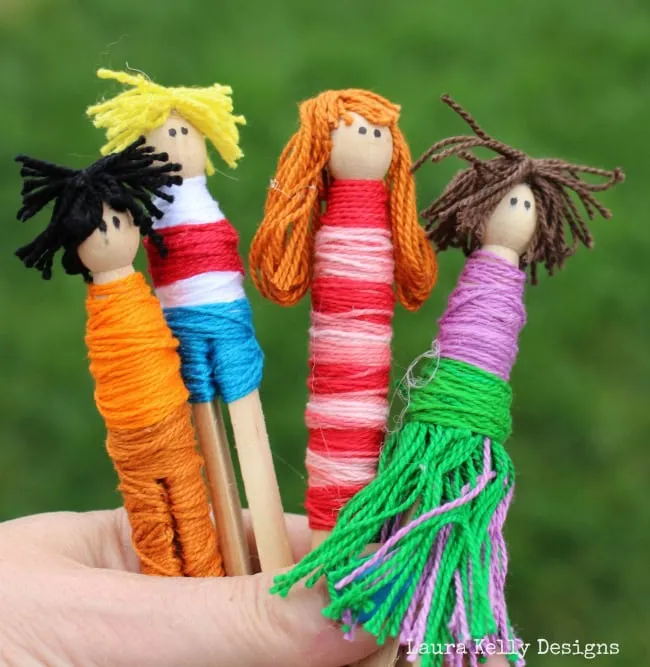 Back to School Embroidery Floss Crafts for Kids - Laura Kelly's Inklings