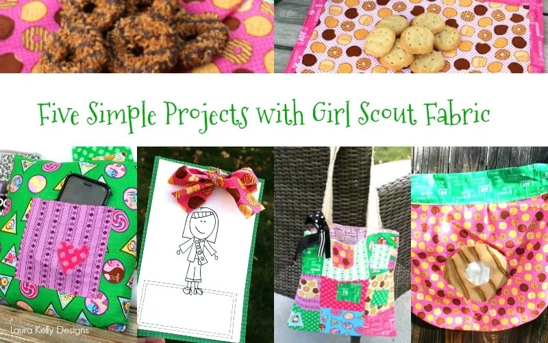 5 Great Ways to use Authentic Girl Scout Fabric - Laura Kelly's Inklings