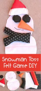 DIY Felt Winter Snowman Bean Bag Toss Game - Laura Kelly's Inklings