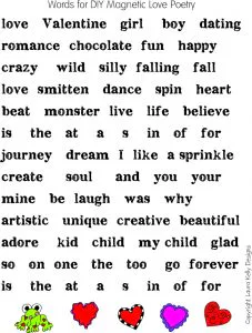 DIY Magnetic Poetry with Xyron - Laura Kelly's Inklings