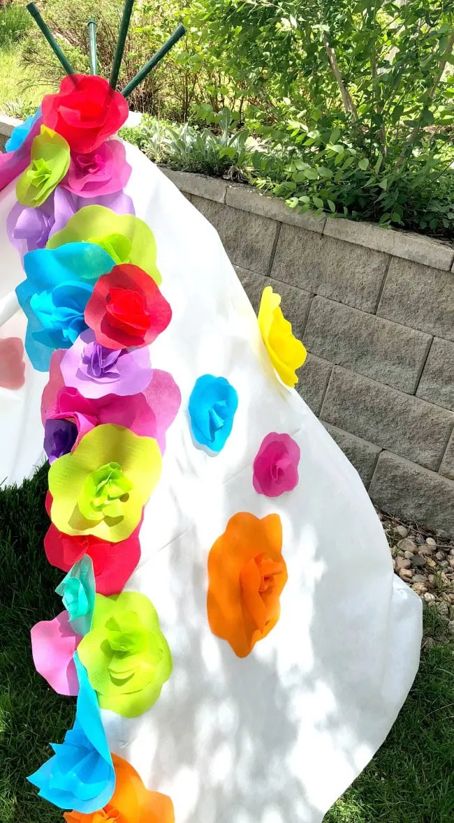 DIY Kid Tent Indoor Outdoor Teepee - Laura Kelly's Inklings