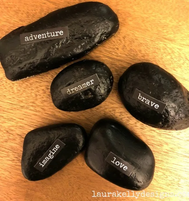 Painted Kindness Rocks Ideas Craft with Free Printable - Laura Kelly's ...