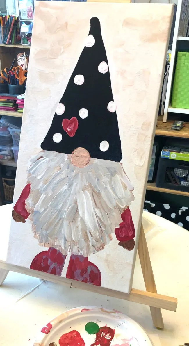 Gnome Painting Step By Step for Kids and Adults - Laura Kelly's Inklings