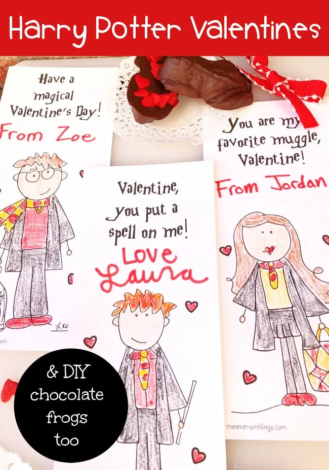 Harry Potter Printable Valentines Cards and Puzzle - Laura Kelly's Inklings