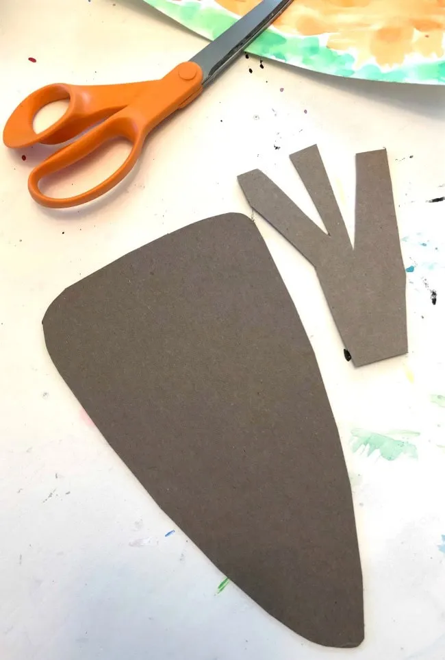 Watercolor Collage Carrot Decor - Laura Kelly's Inklings