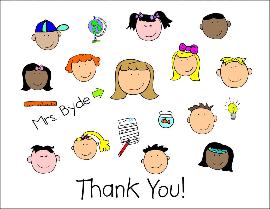 Teacher Appreciation Note Cards - Laura Kelly's Inklings