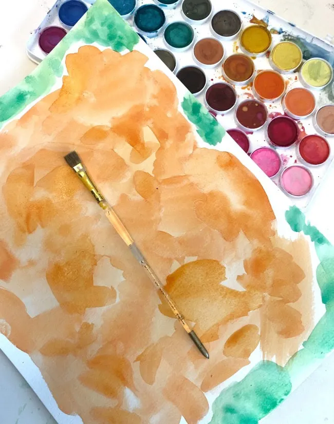 Watercolor Collage Carrot Decor - Laura Kelly's Inklings