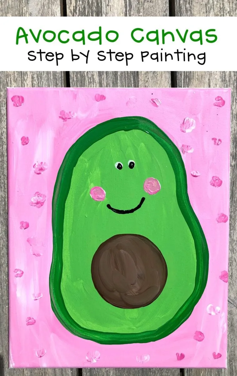 Avocado Guided Painting and Free Printable - Laura Kelly's Inklings